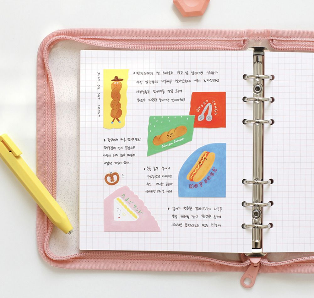 MochiThings: Cherry Pick 6 Ring A6 Wide Zipper Planner