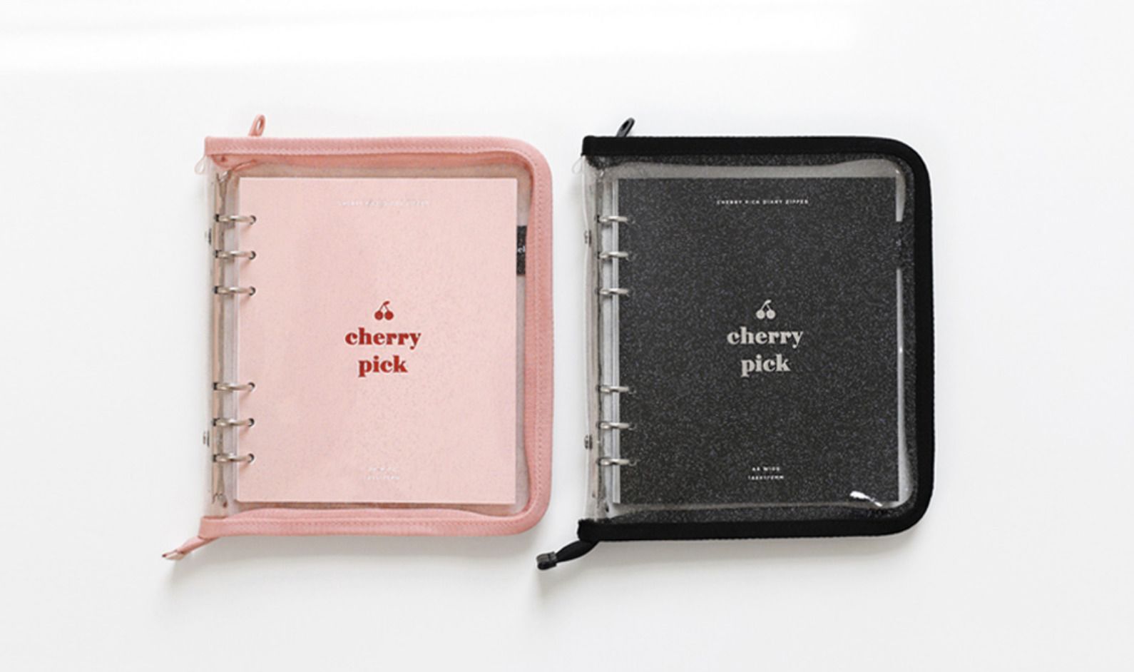 MochiThings: Cherry Pick 6 Ring A6 Wide Zipper Planner