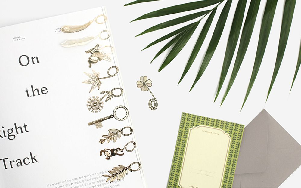 MochiThings: Gold Plated Bookmark Card