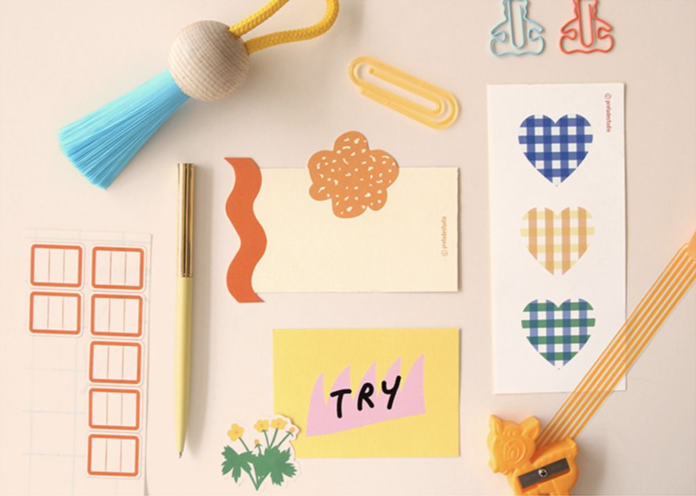 MochiThings: Colorful Piece Message Card Set