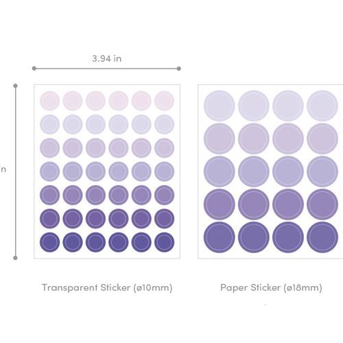 Gradient Circle Sticker Set | mochithings