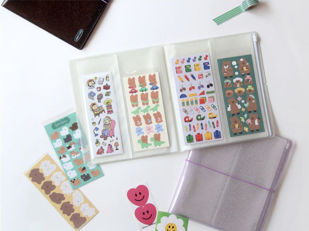 MochiThings: Glitter Slim Sticker Pocket Book