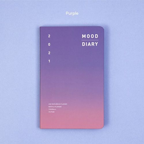 2021 Gradient Mood Monthly Diary | mochithings