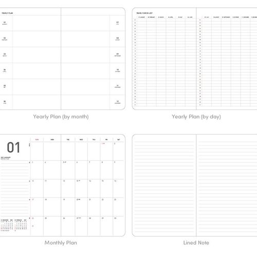 2021 Gradient Mood Monthly Diary | mochithings