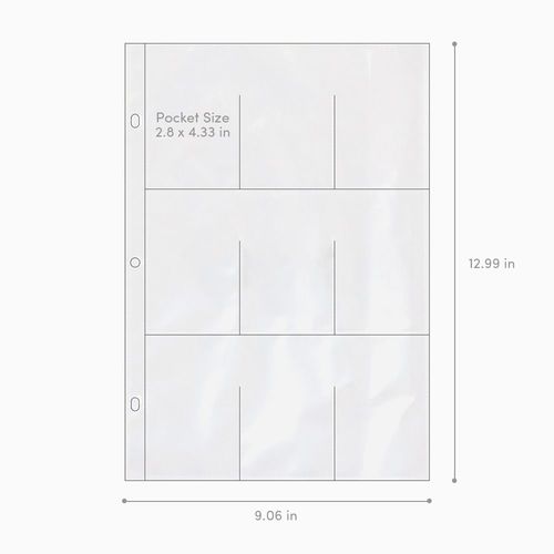 MochiThings: Extra Large 3 Ring A4 Photo Pocket Refill