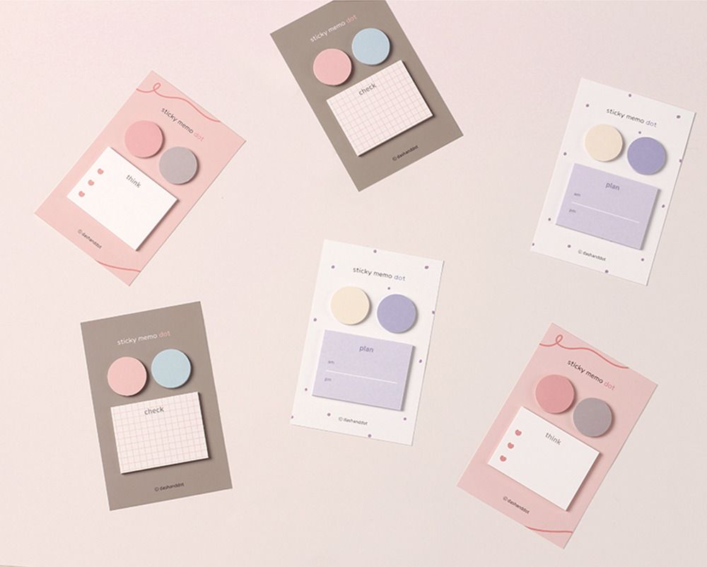 MochiThings: Pastel Dot Sticky Note