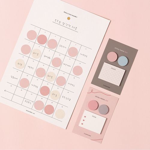 MochiThings: Pastel Dot Sticky Note