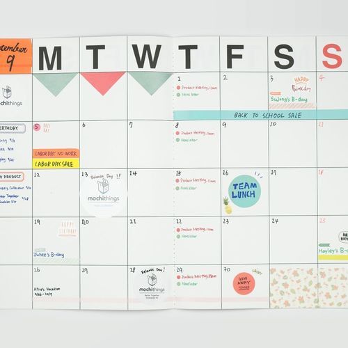 MochiThings: Big Monthly Planner