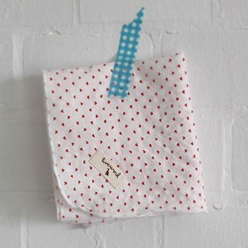 MochiThings: Red Heart Pattern Handkerchief