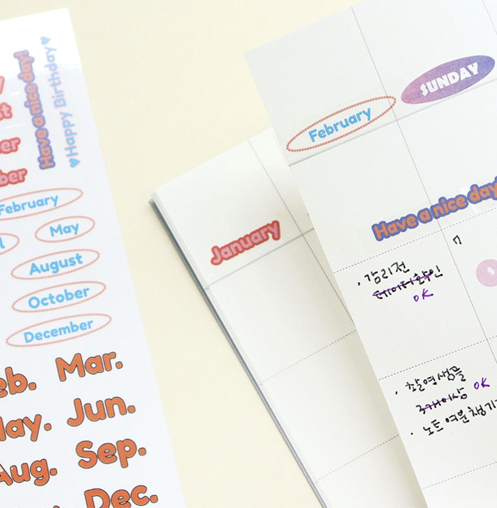 MochiThings: Colorful Planner Deco Sticker