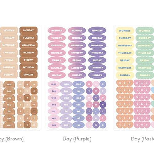 Colorful Planner Deco Sticker | mochithings