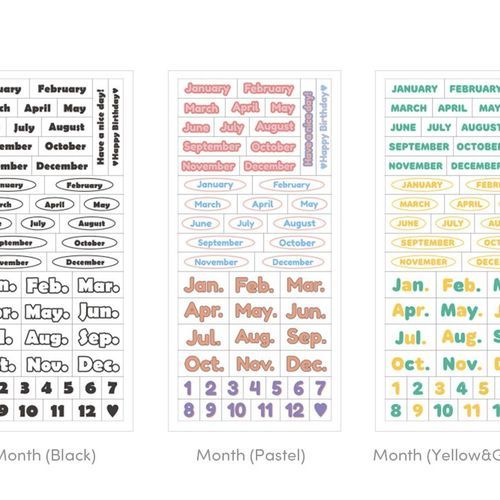 Colorful Planner Deco Sticker | mochithings