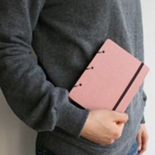 MochiThings: Pink Ring Binder Plain Notebook