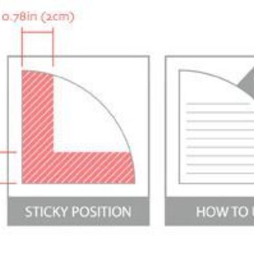 Yellow Corner Pocket Sticky Note | mochithings