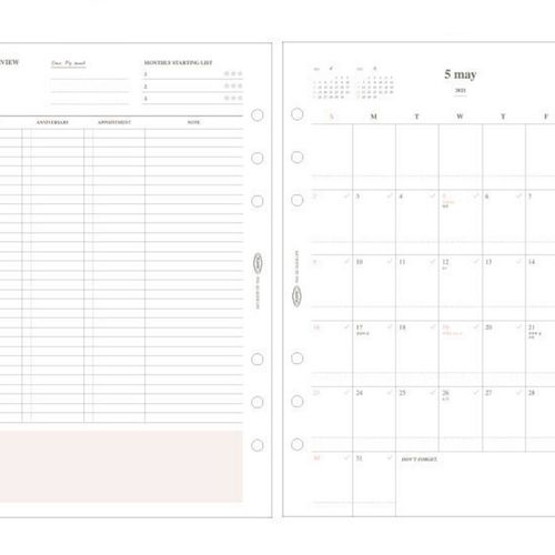 MochiThings: 2021 Gentle Days 6 Ring A5 Planner