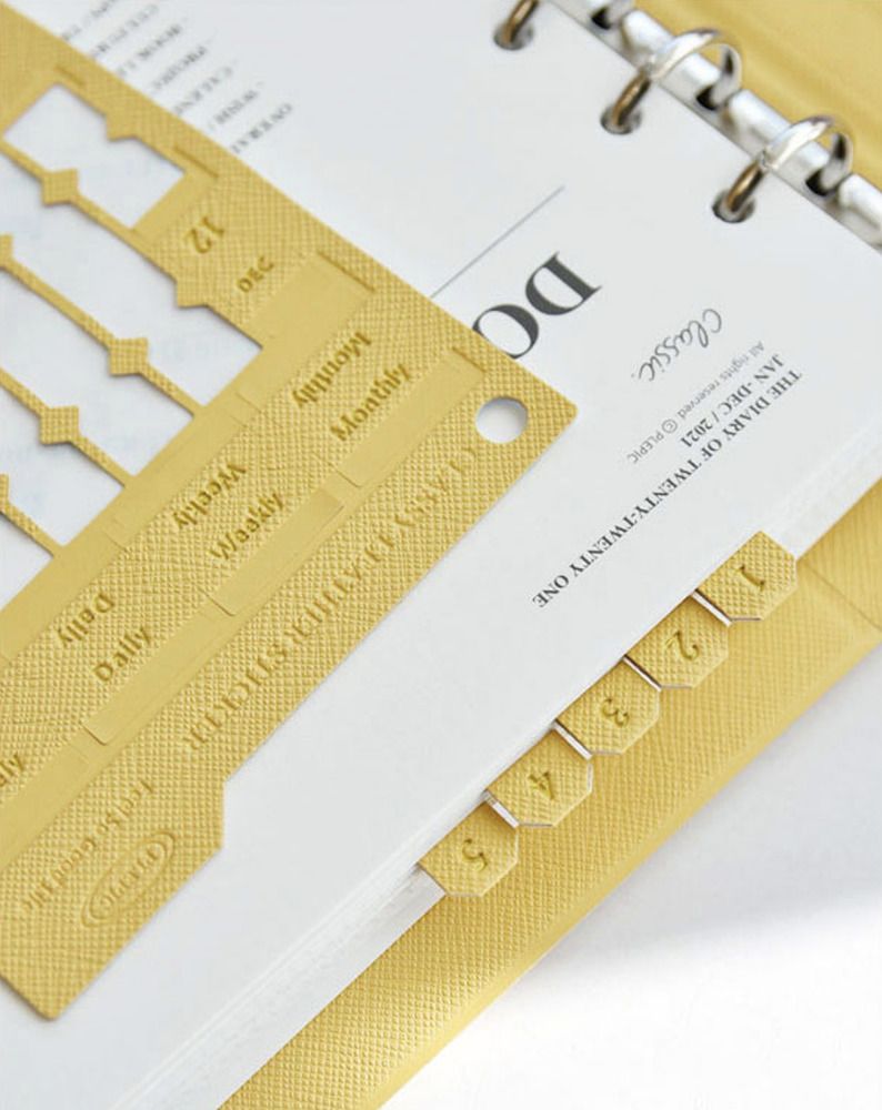 MochiThings: Classy Leather Index Sticker