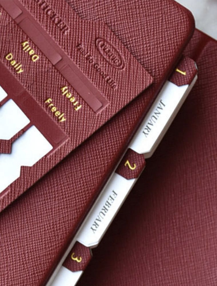 MochiThings: Classy Leather Index Sticker