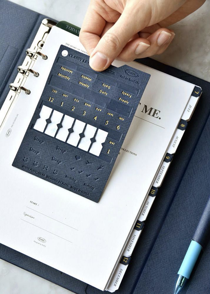 MochiThings: Classy Leather Index Sticker