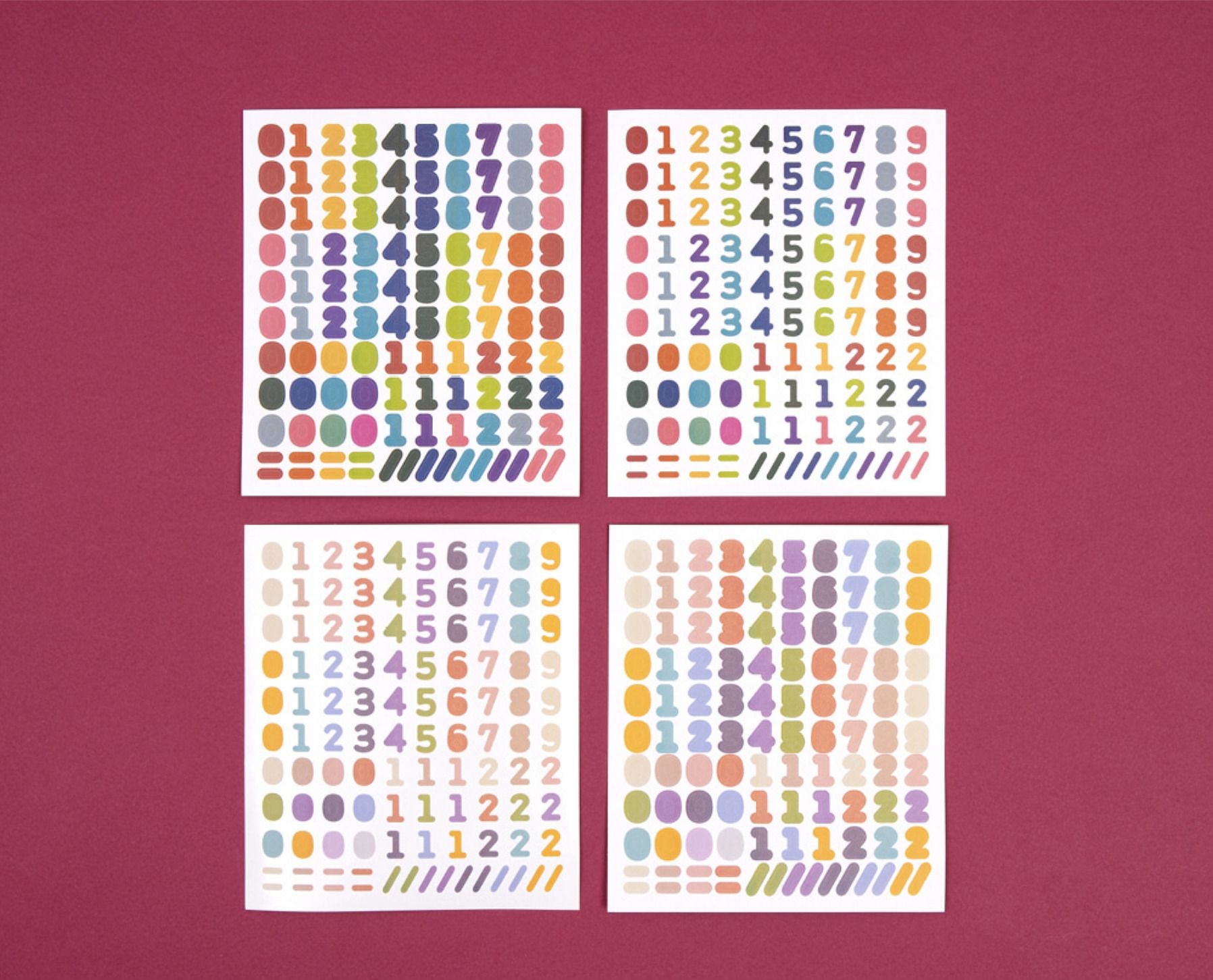 MochiThings: My Color Number Deco Sticker