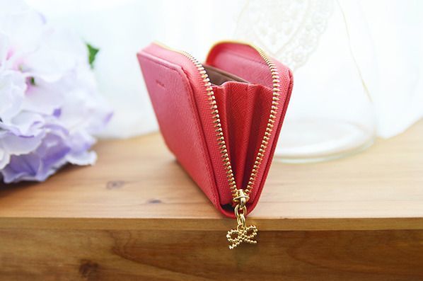 MochiThings: Gold Ribbon Mini Zipper Wallet