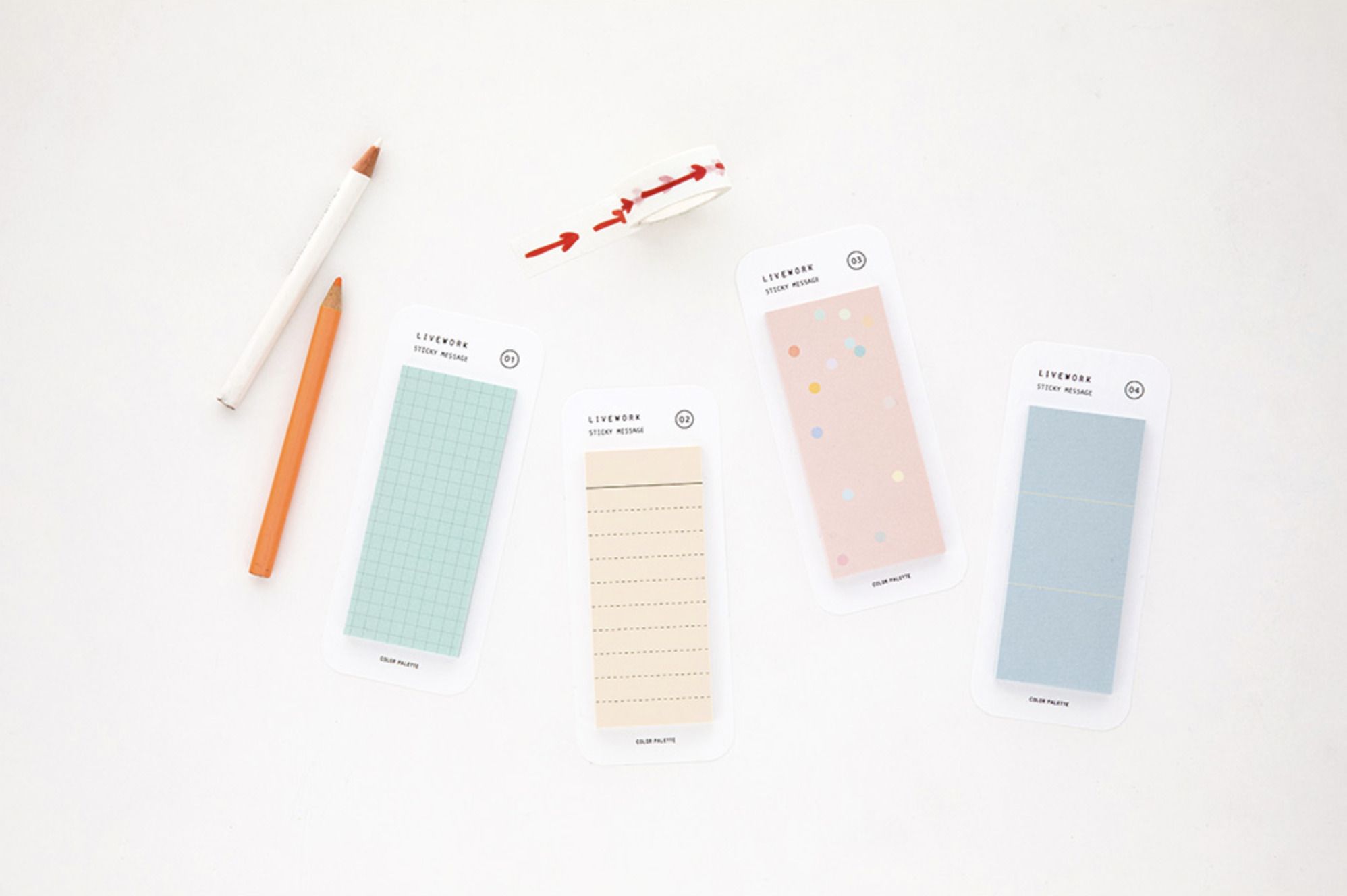 MochiThings: Pastel Livework Slim Sticky Note