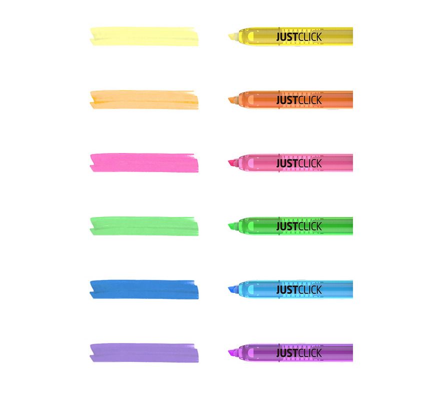 MochiThings: Small Just Click Retractable Highlighter Set