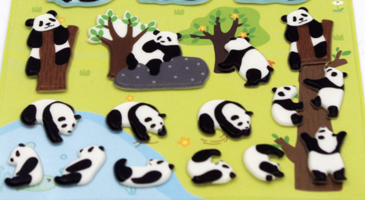 MochiThings: Panda Puffy Deco Sticker v2