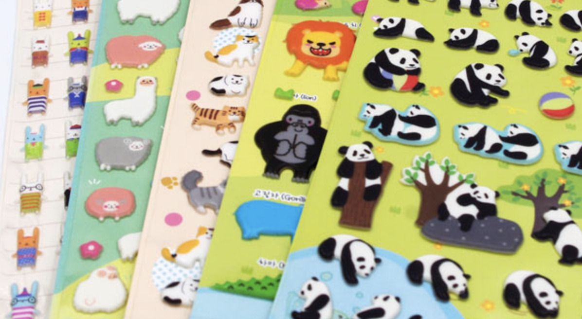 MochiThings: Panda Puffy Deco Sticker v2