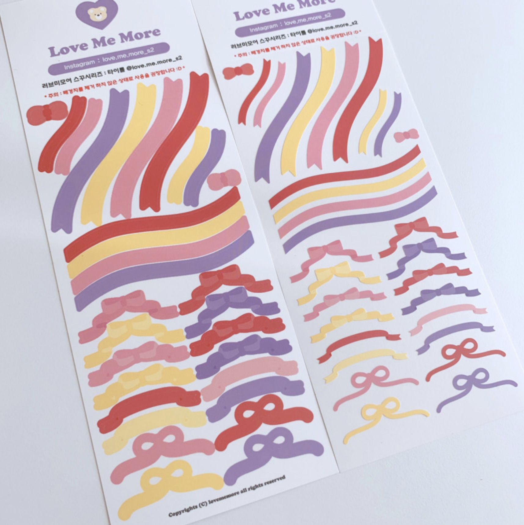 MochiThings: Ribbon Slim Sticker v1