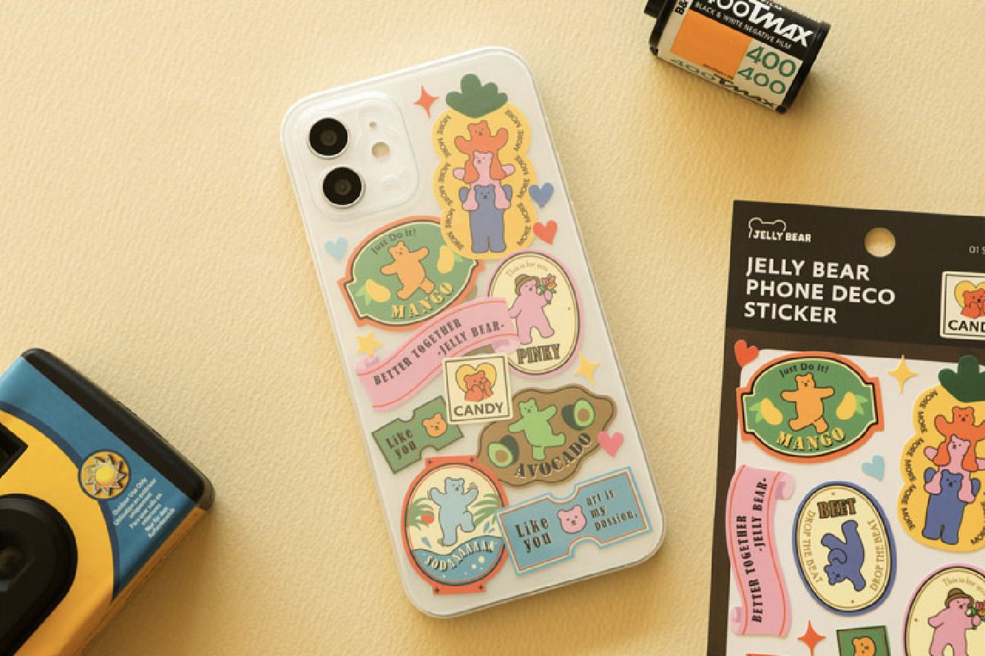 MochiThings: Jelly Bear Phone Deco Sticker v2