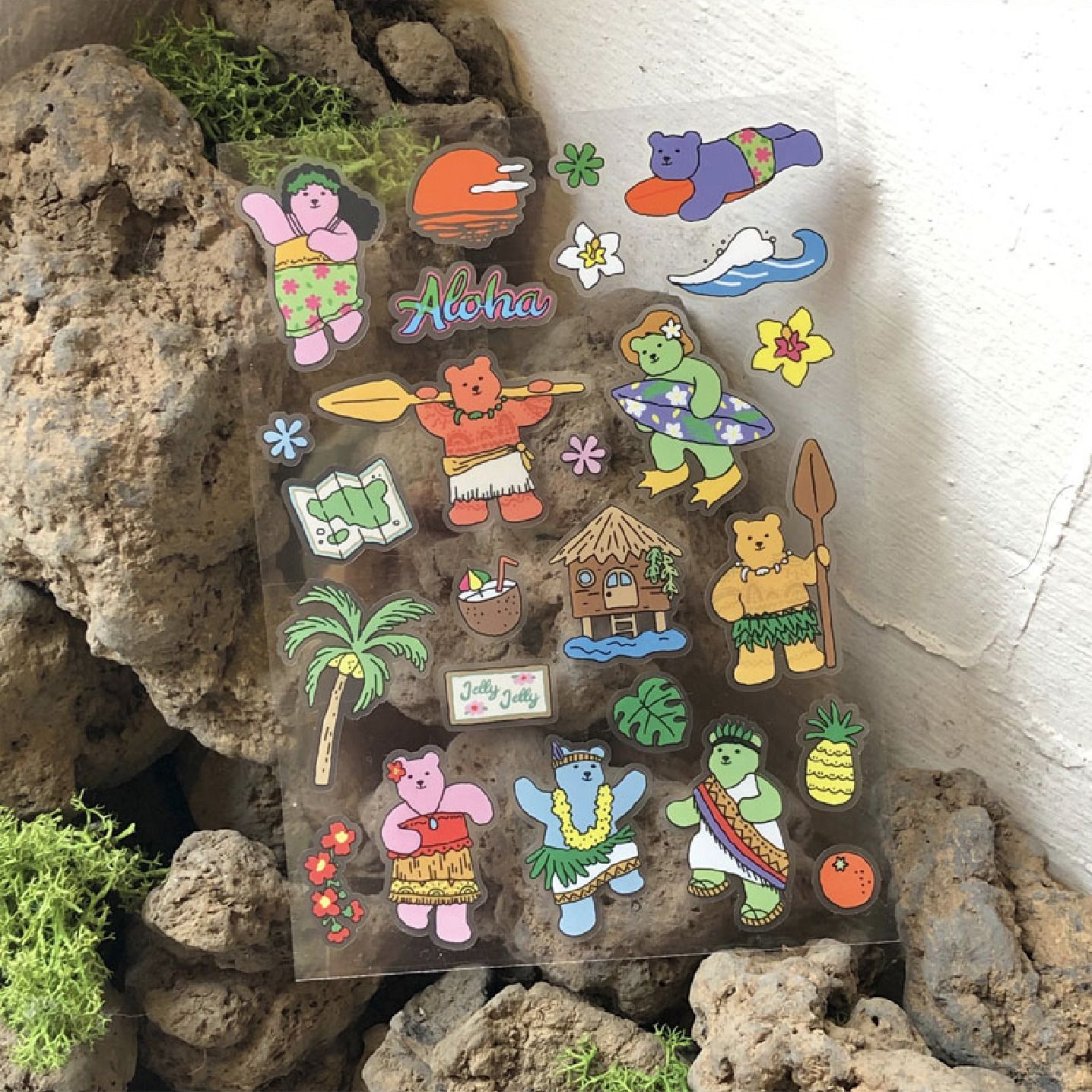 MochiThings: Jelly Bear Transparent Removable Sticker