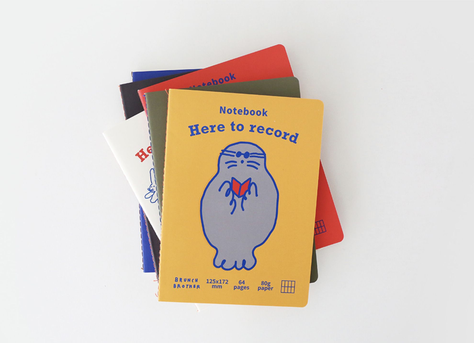 MochiThings: Brunch Brother Grid Notebook