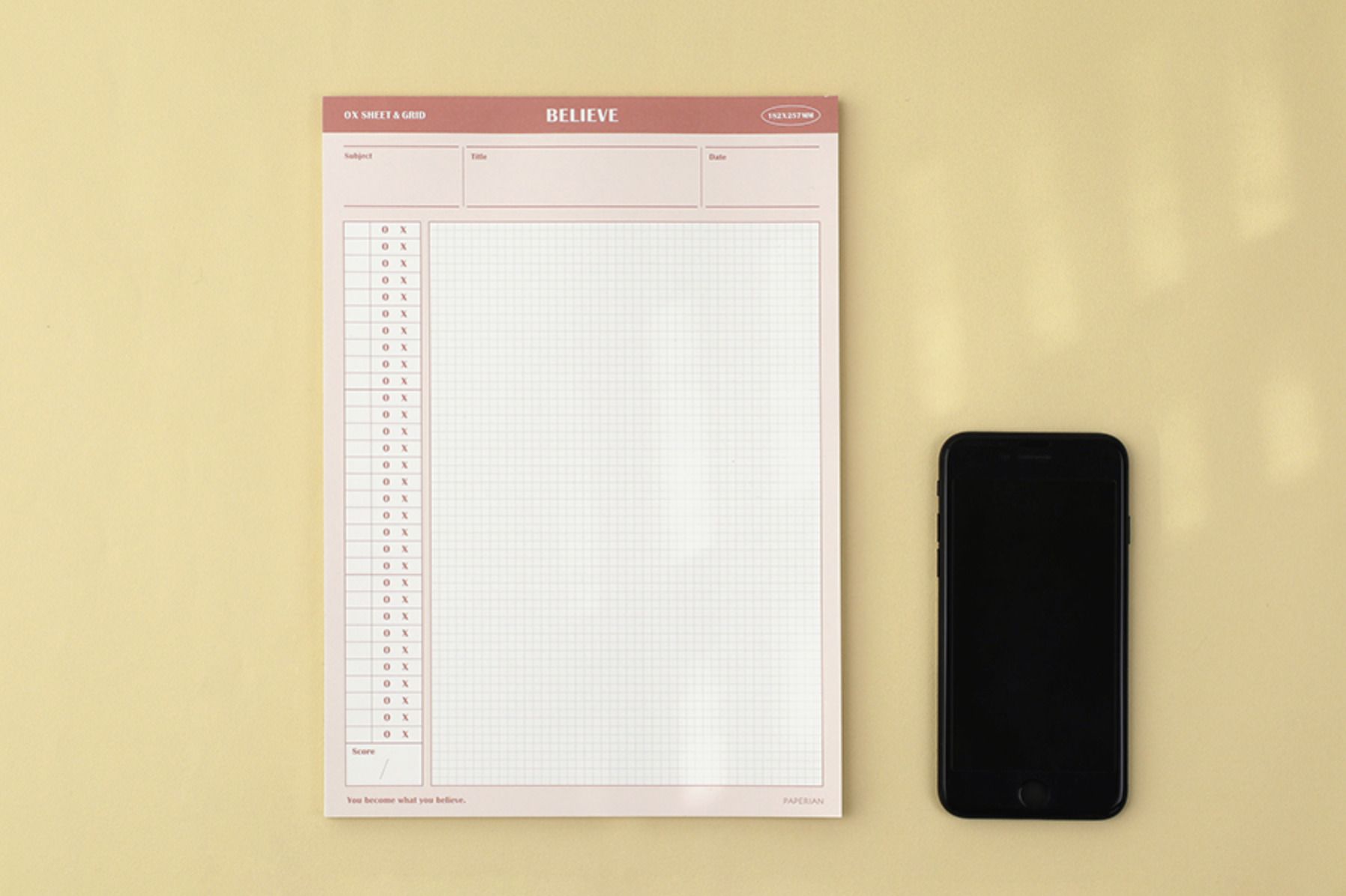 MochiThings: Believe B5 Study Notepad