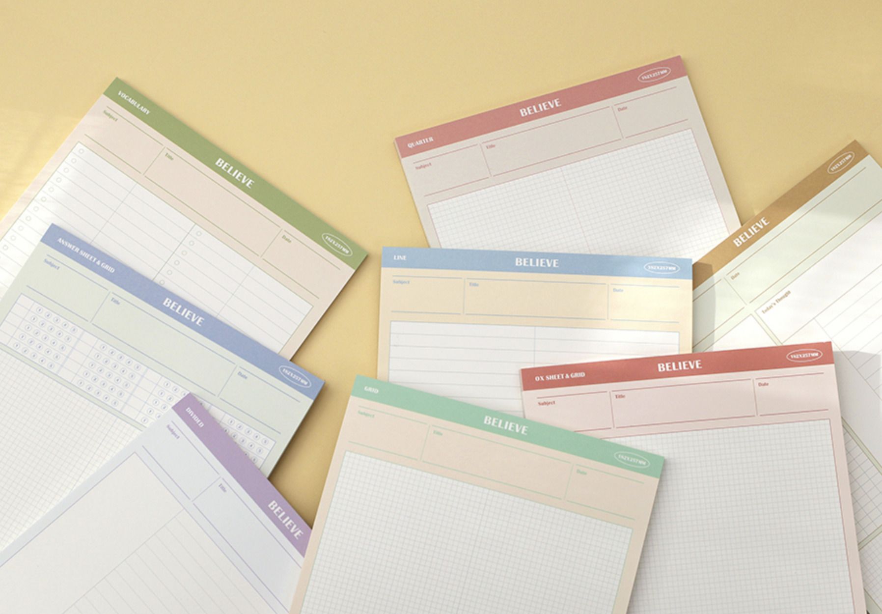 MochiThings: Believe B5 Study Notepad