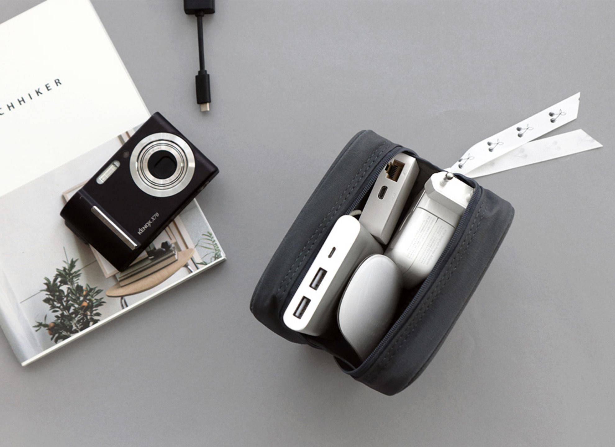 MochiThings: Apricity Cotton Cable Pouch