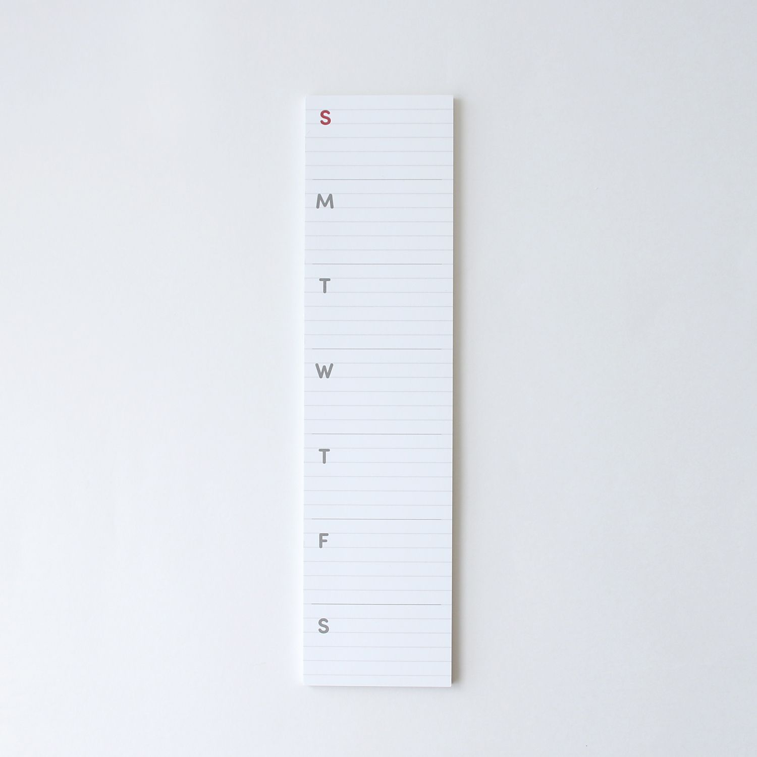 MochiThings: Vertical Weekly Schedule Sticky Note