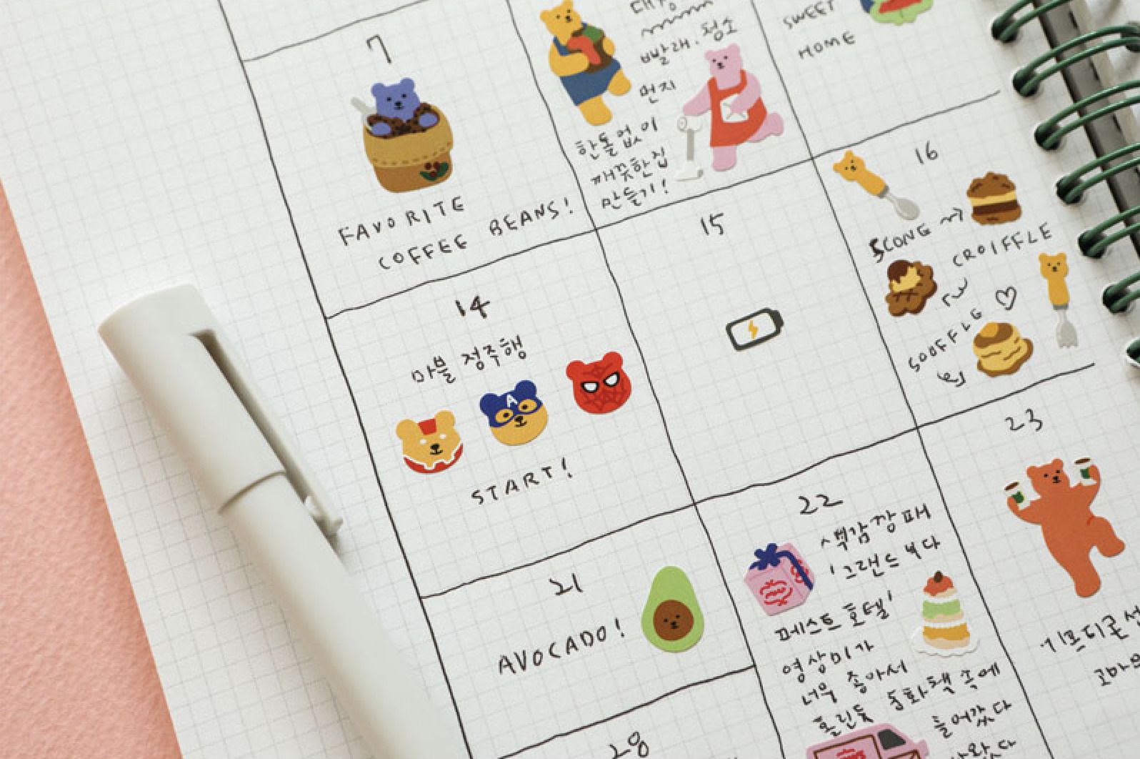 MochiThings: Mini Diary Removable Sticker v6