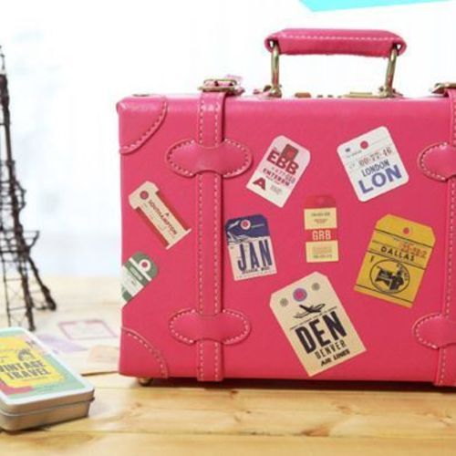 MochiThings: Vintage Travel Tag Label Sticker Set