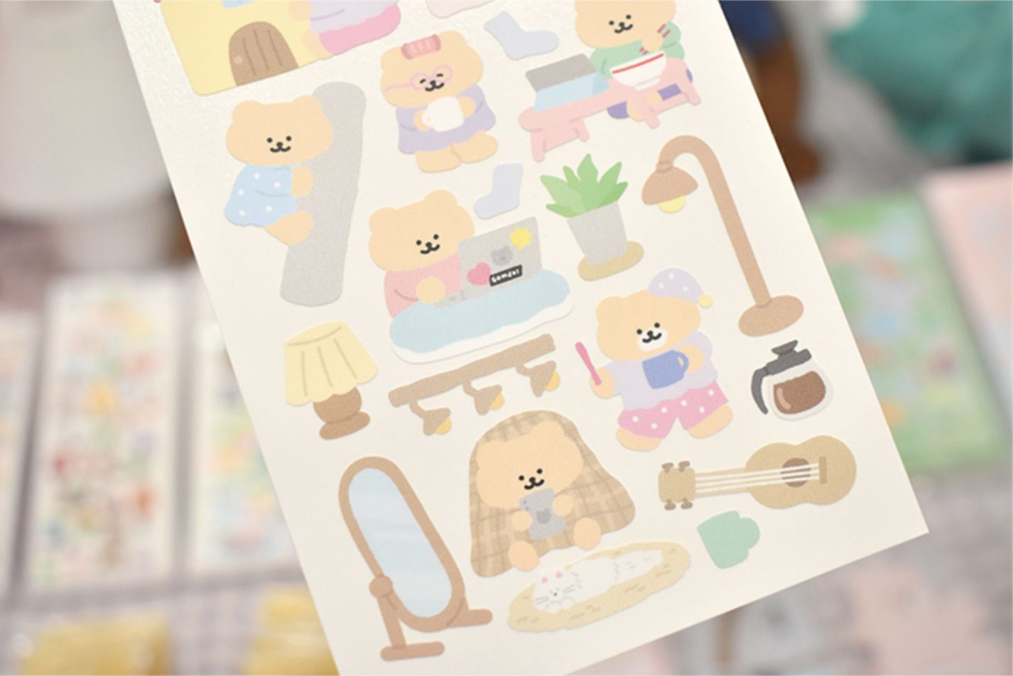 MochiThings: Bear Series Deco Sticker