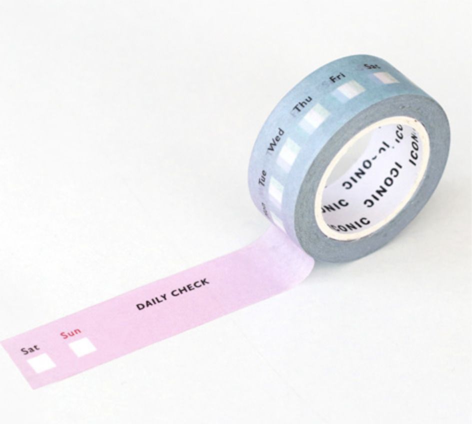 MochiThings: Schedule Check Masking Tape