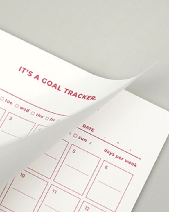 MochiThings: Large 30 Days Goal Tracking Notepad