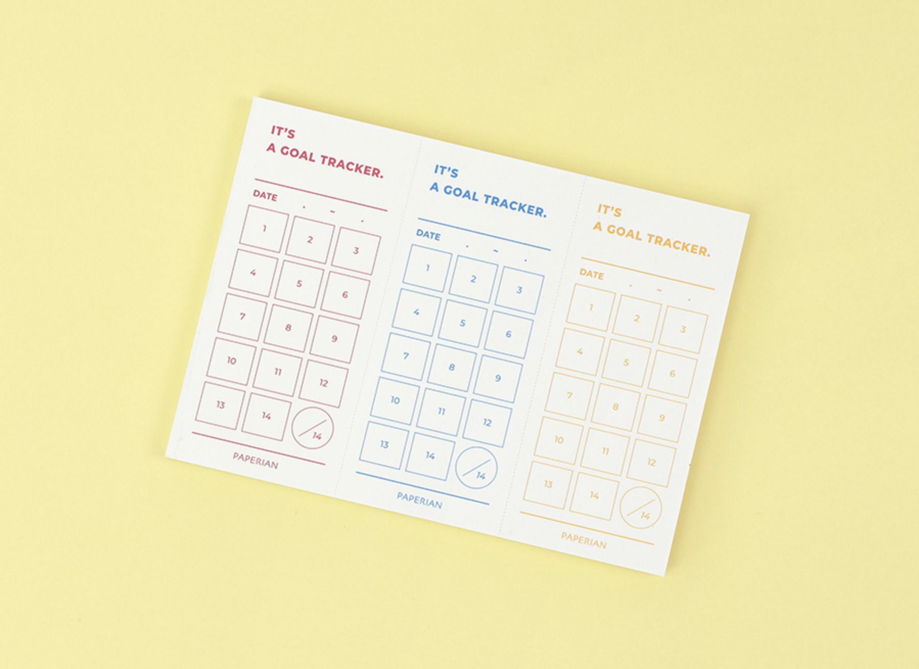 MochiThings: Two Weeks Goal Tracking Notepad