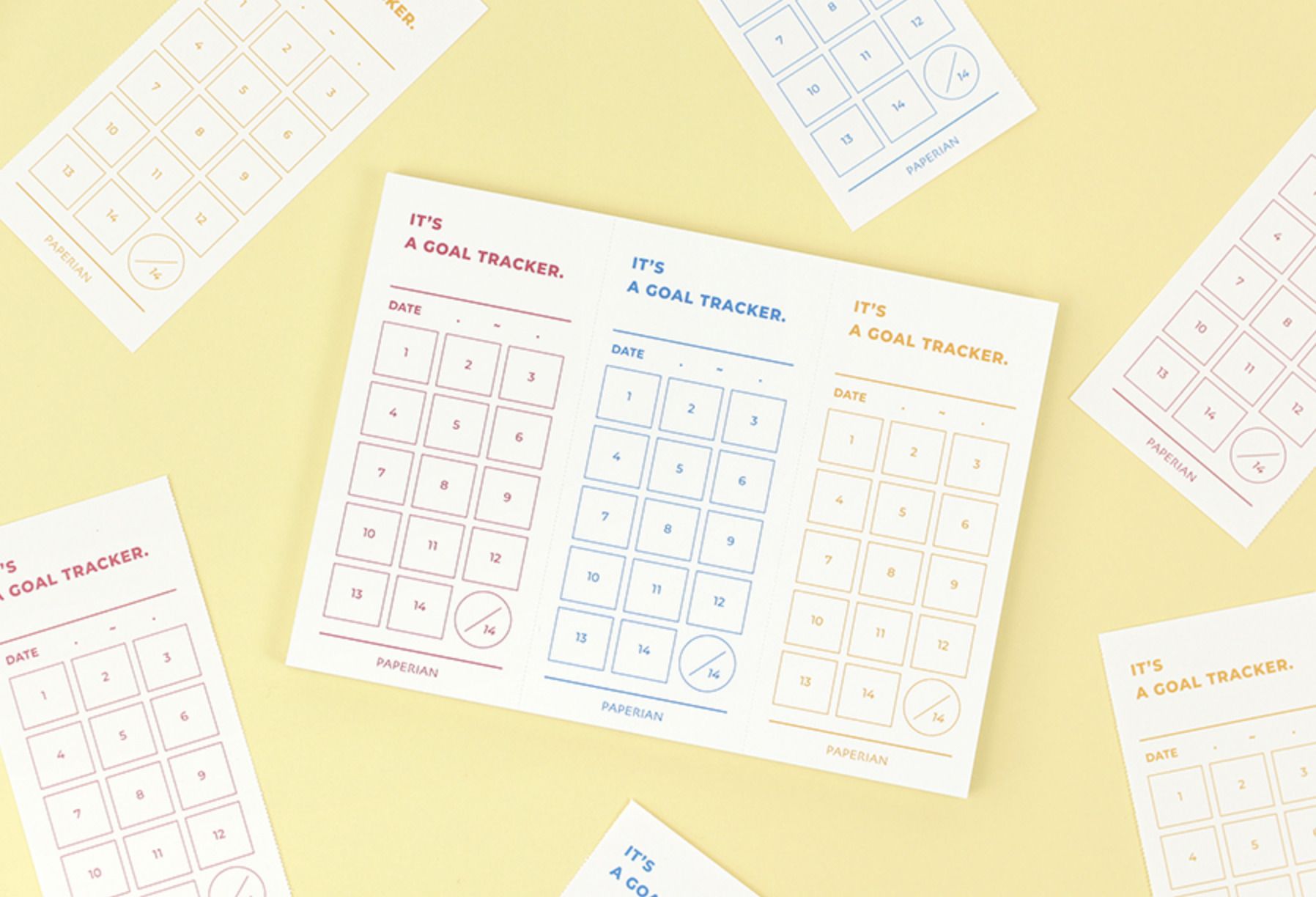 MochiThings: Two Weeks Goal Tracking Notepad