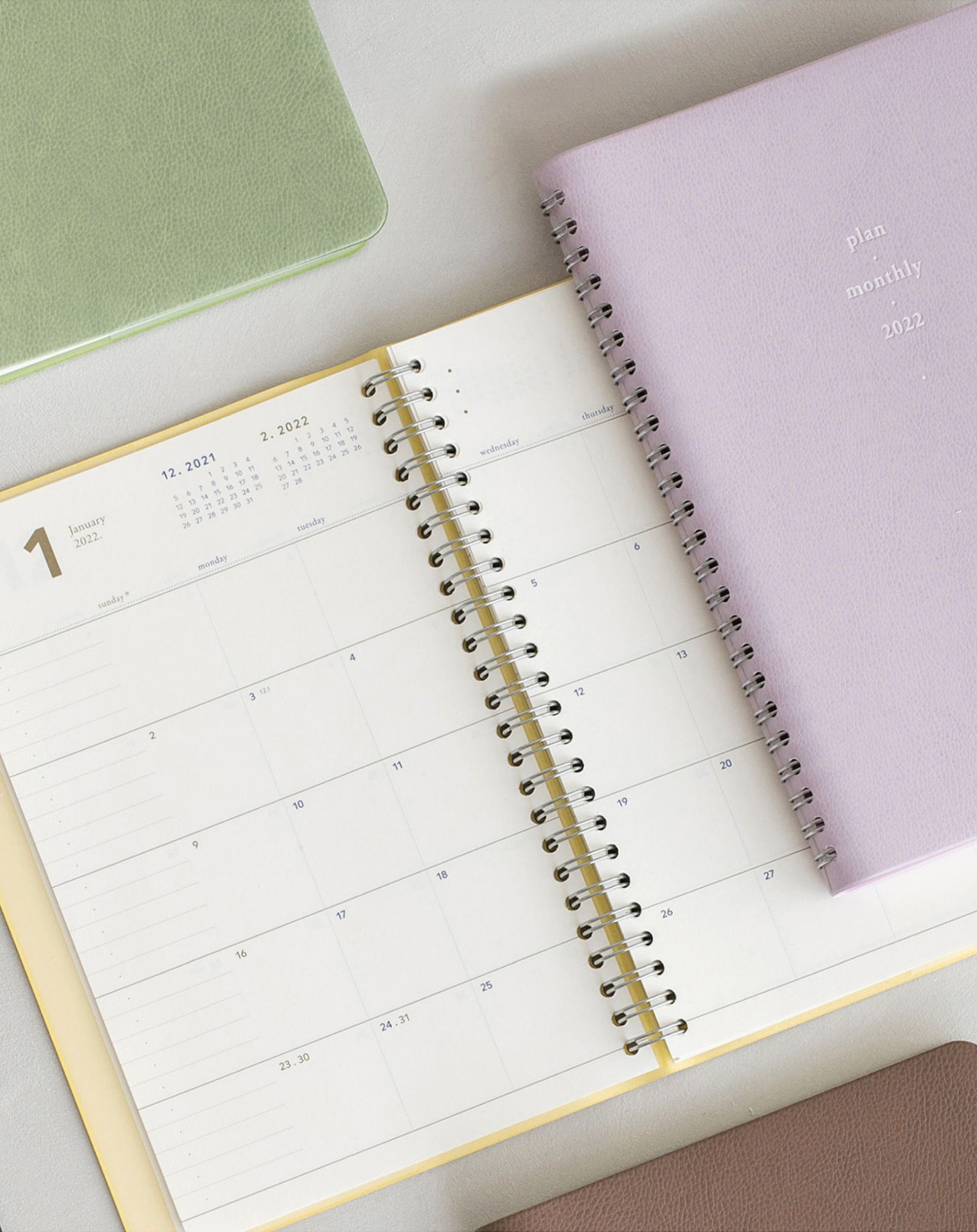 MochiThings: 2022 Plan & Monthly Spiral Journal