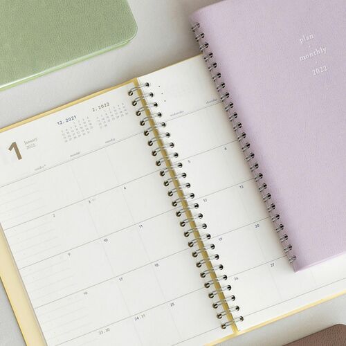 MochiThings: 2022 Plan & Monthly Spiral Journal