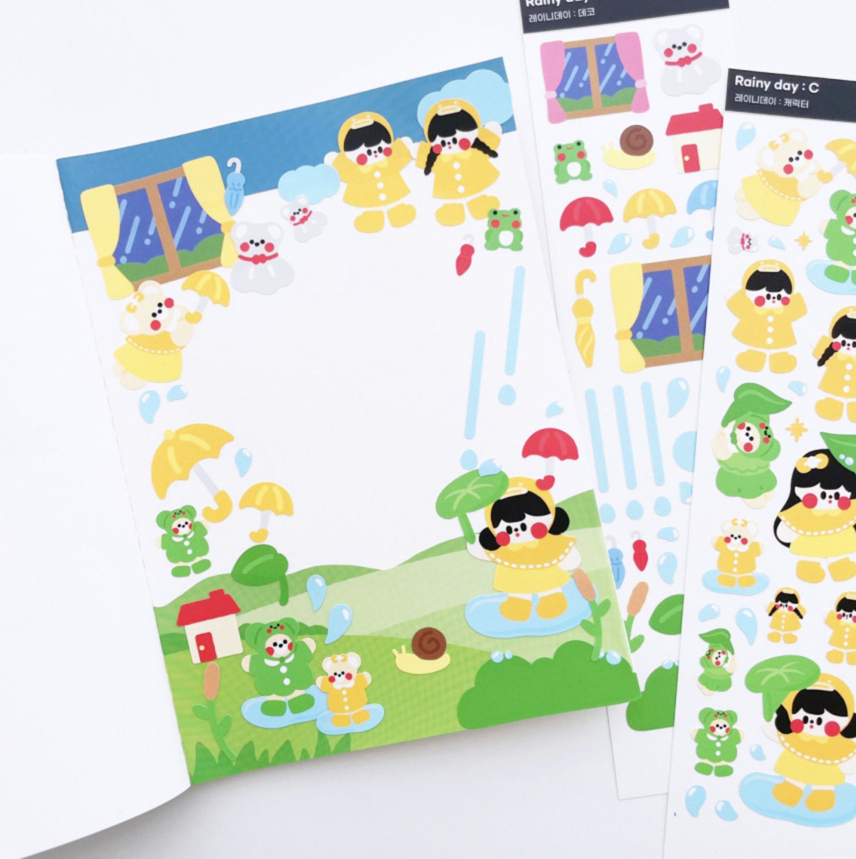 MochiThings: Rainy Day Slim Sticker