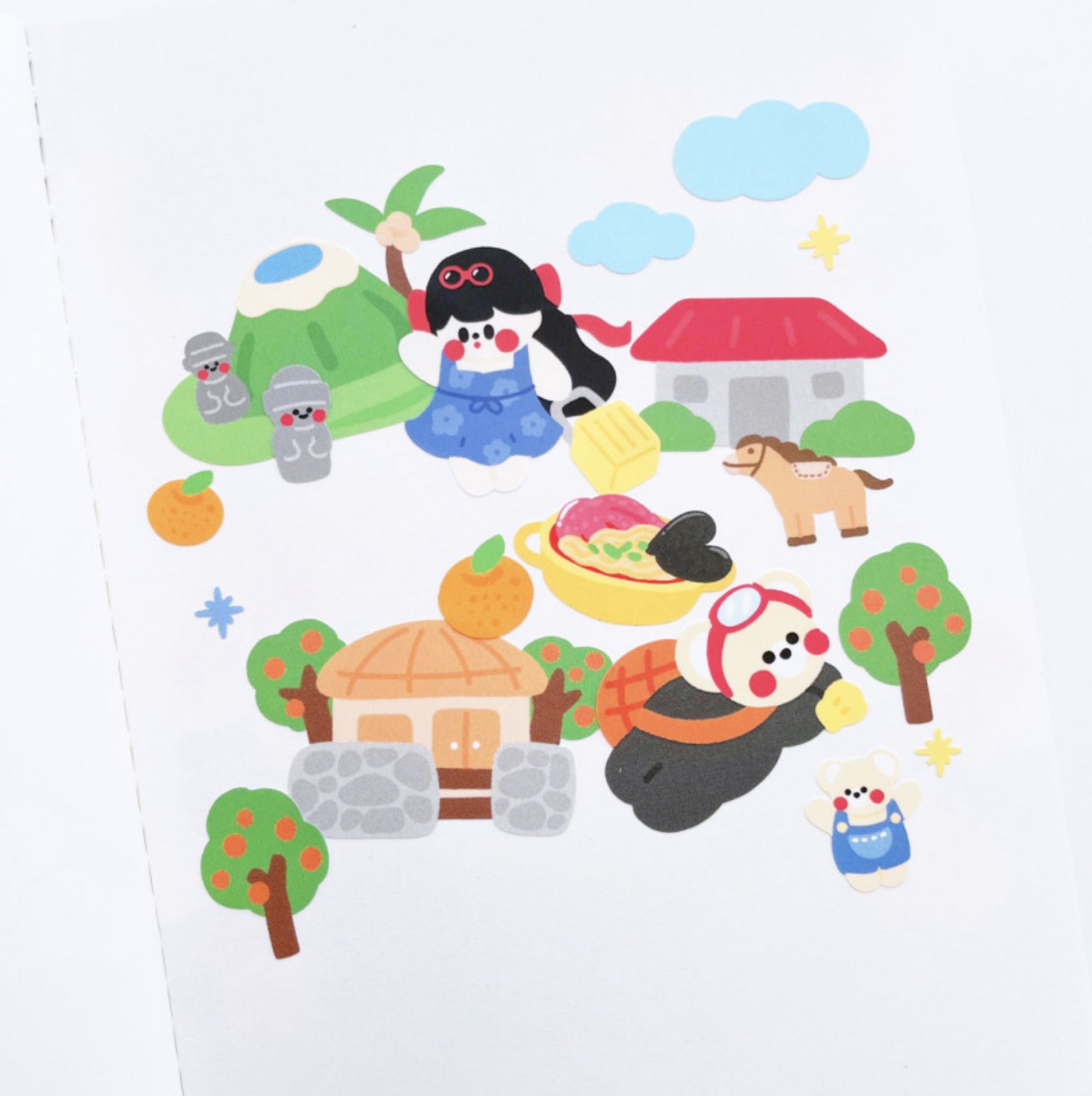 MochiThings: Jeju Travel Slim Sticker