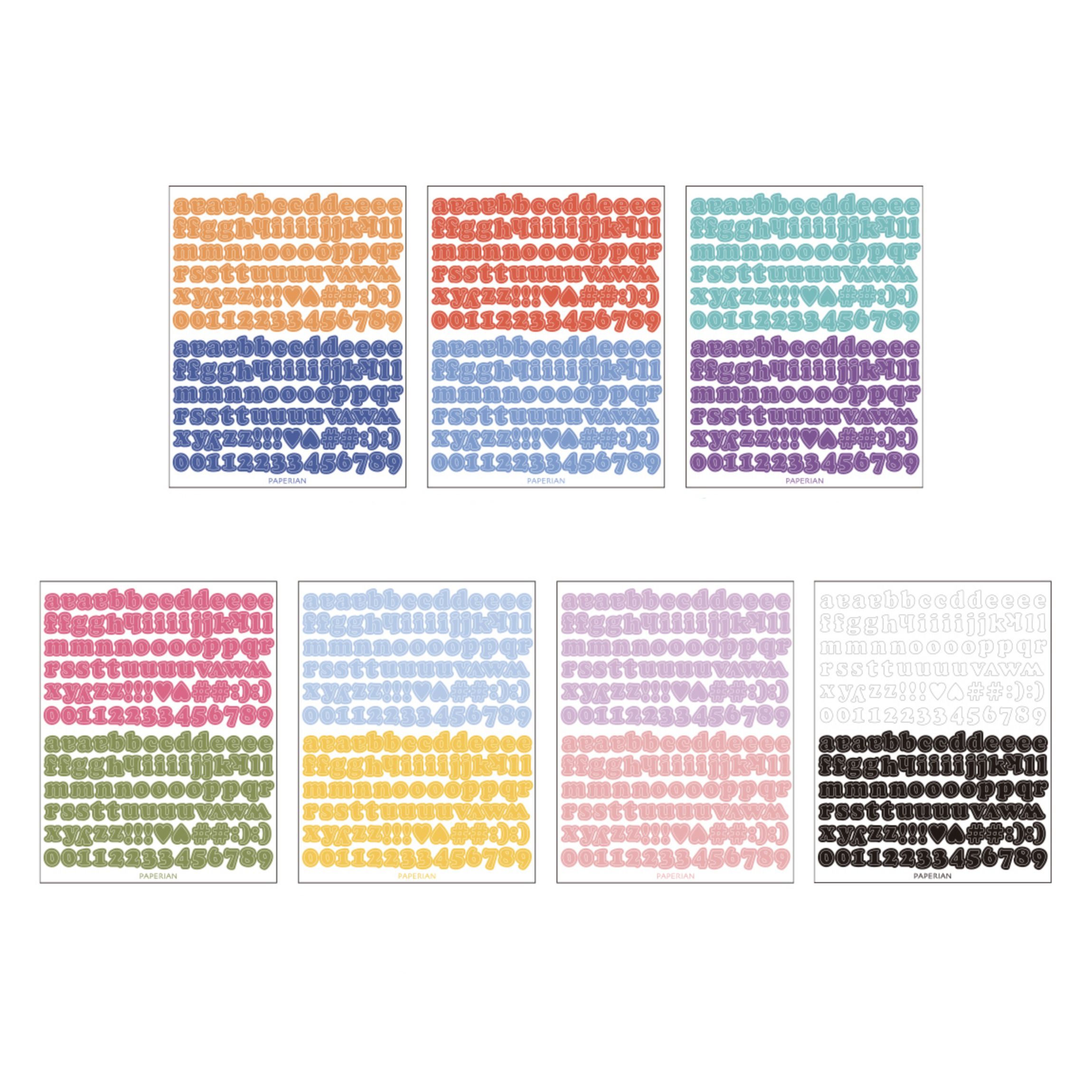 MochiThings: Roly Poly Alphabet Removable Sticker