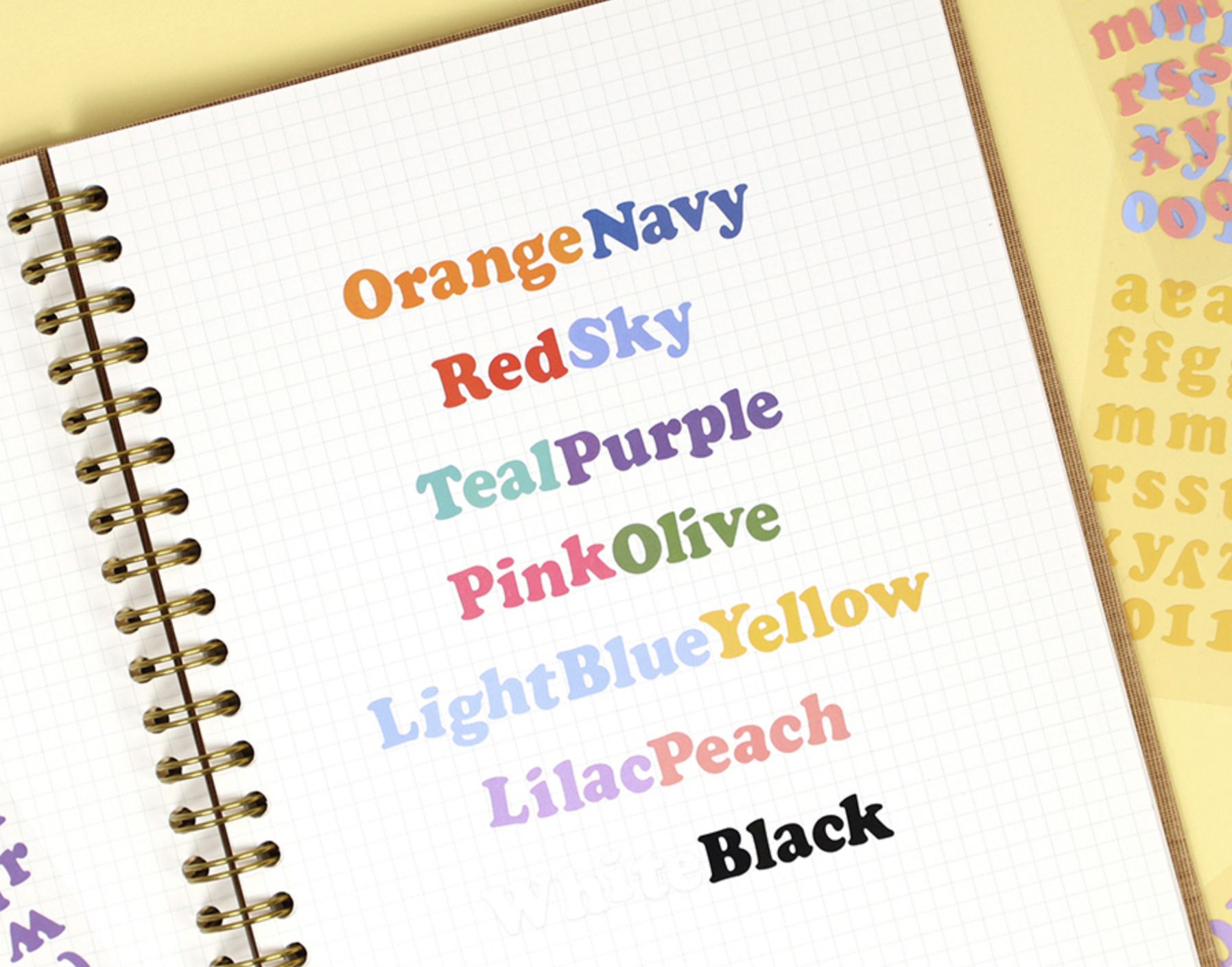 MochiThings: Roly Poly Alphabet Removable Sticker