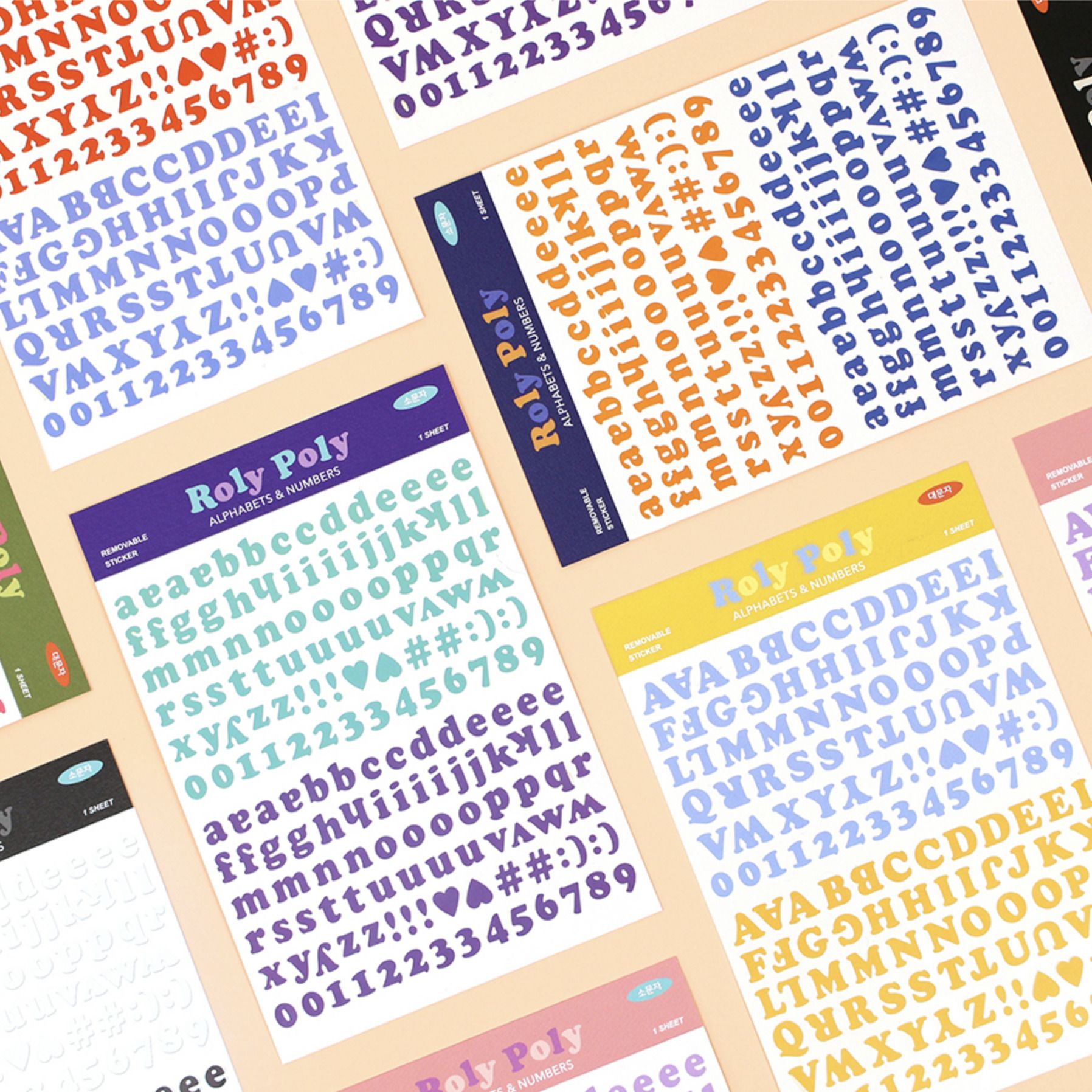 MochiThings: Roly Poly Alphabet Removable Sticker